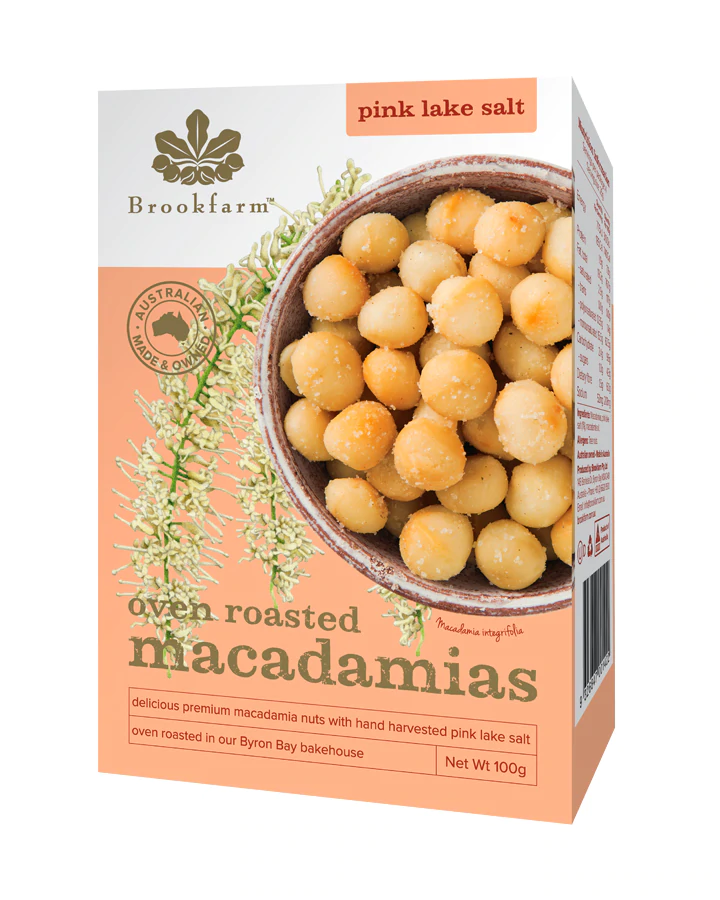 Premium Oven Roasted Macadamias with Pink Lake Salt – Waves Pacific
